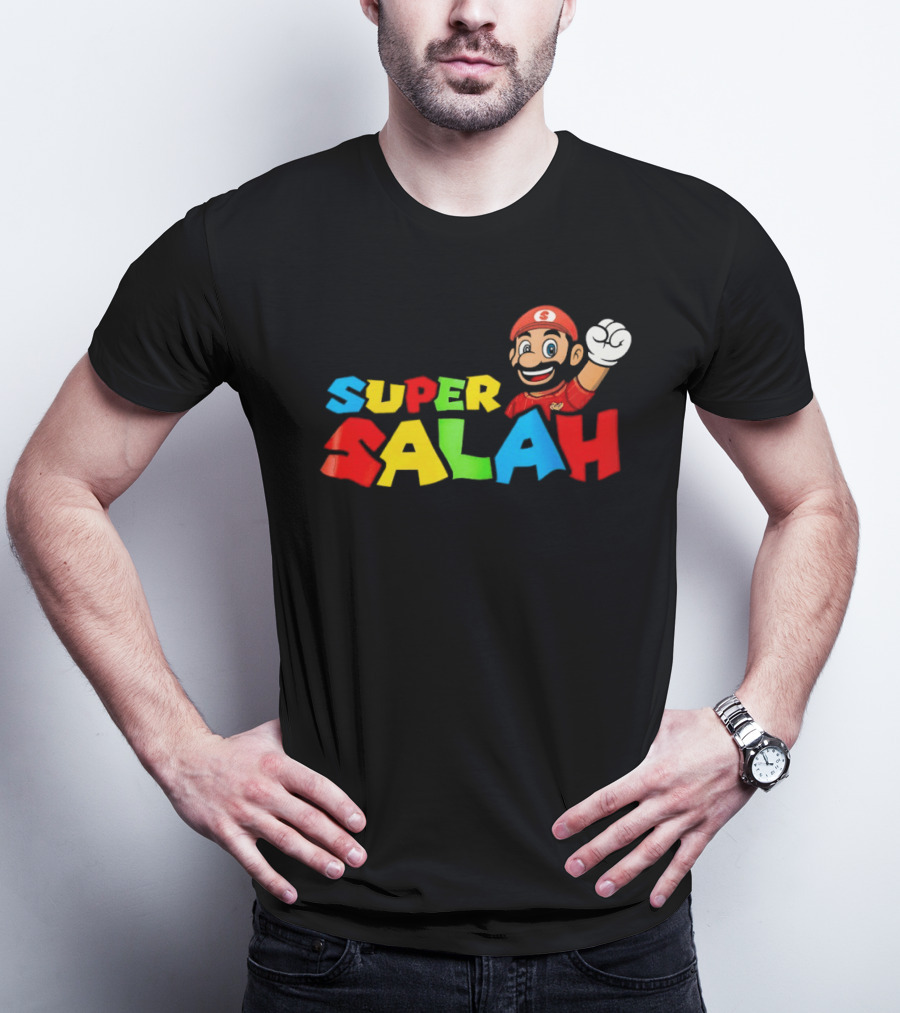 Super Salah Liverpool Fun Mario Gaming Adventure T-Shirt