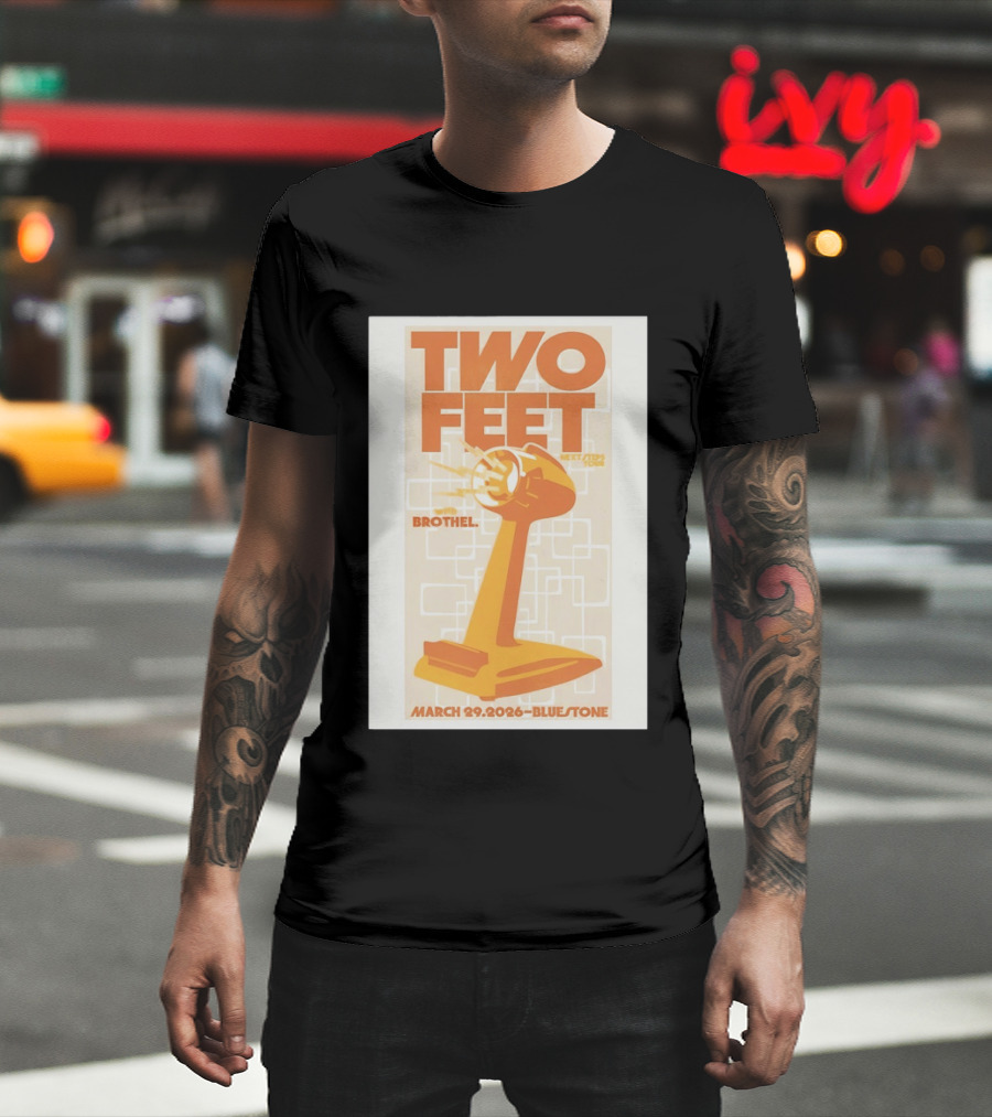 Two Feet Brothel Tour March 29 2026 Bluestone T-Shirt