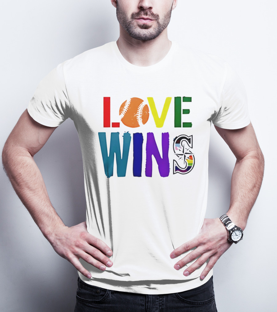 Seattle Mariners Love Wins Spirit Day 2026 T-Shirt