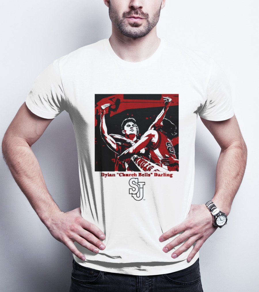 St John's Red Storm NCAA Basketball Dylan "Church Bells" Darling SJU T-Shirt
