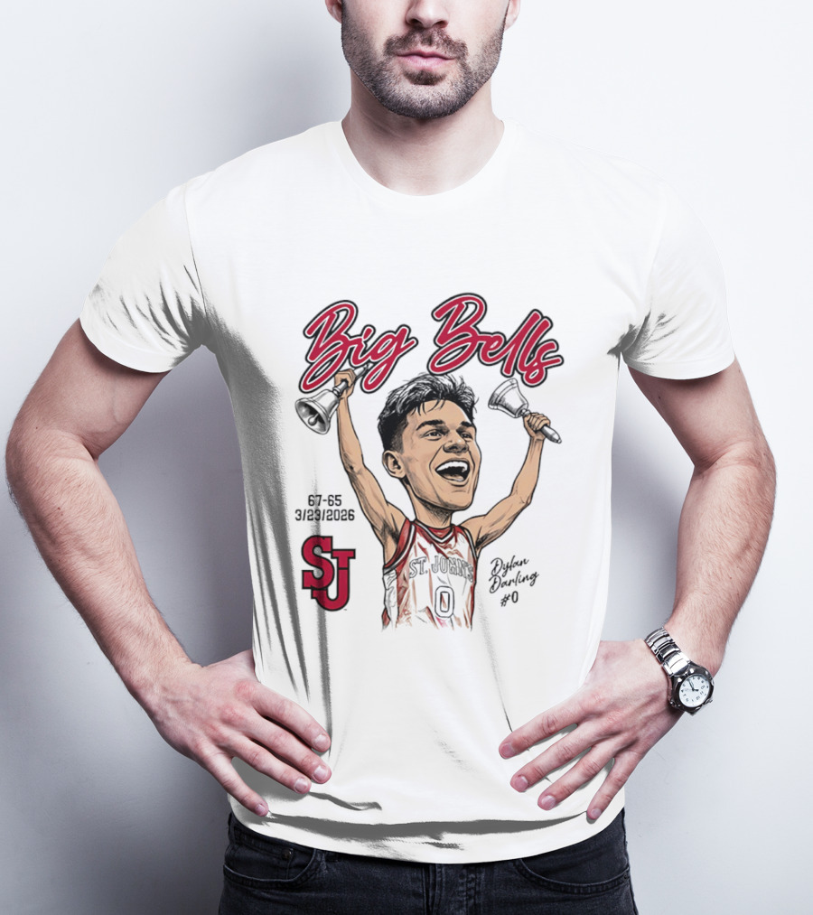 St. John's Red Storm Dylan Darling Big Bells Caricature 67 65 3/23/2006 T-Shirt