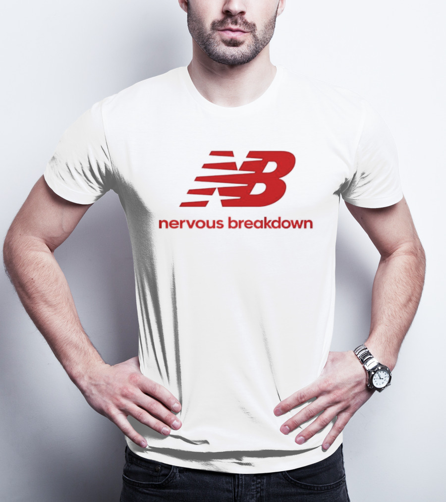 NB Nervous Breakdown Parody Bold Red T-Shirt
