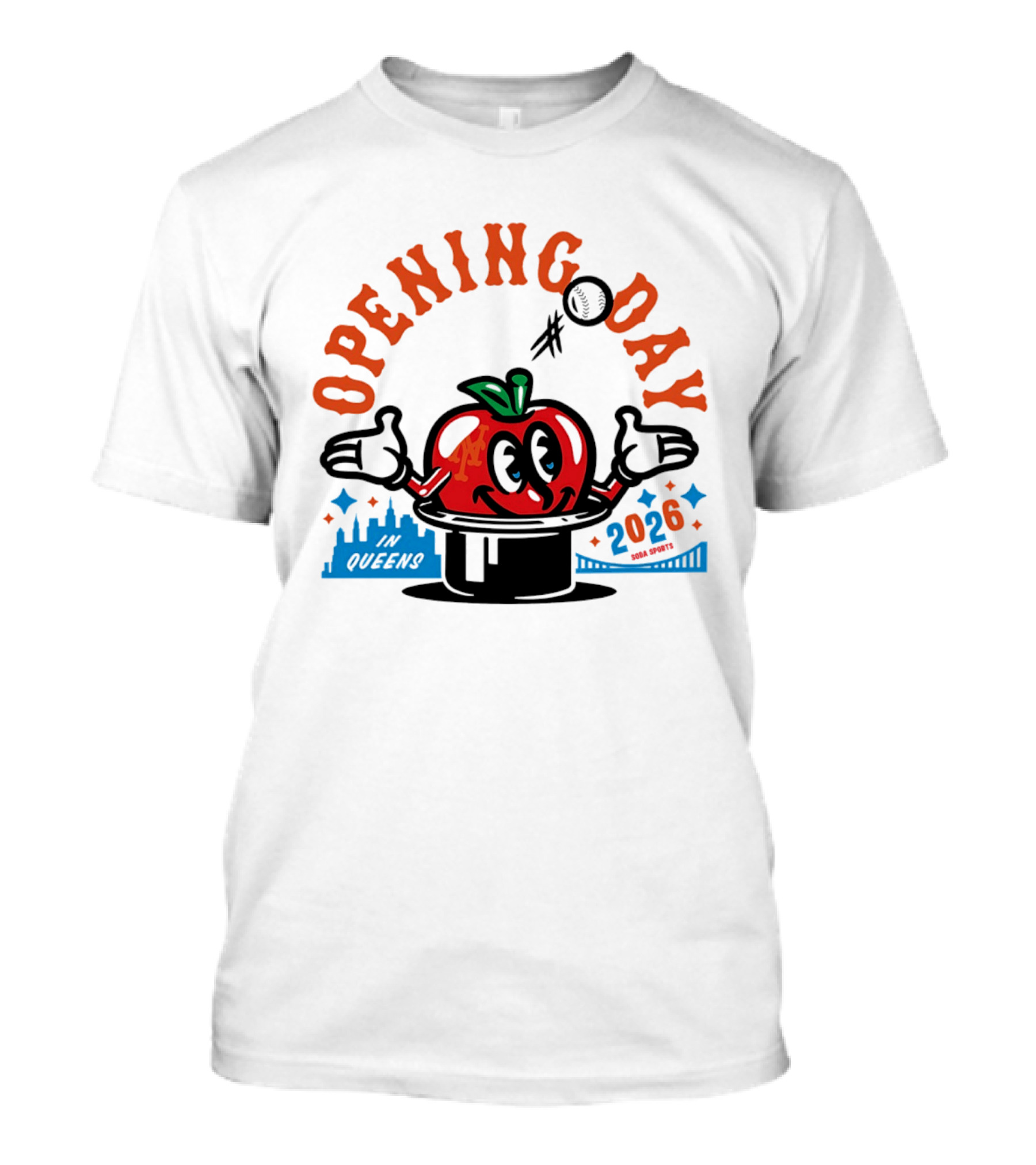 New York Mets Opening Day 2026 Queens Baseball T-Shirt