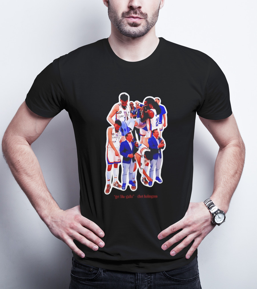 Get Like Gallo Chet Holmgren Thunder 23 Basketball Team Homage T-Shirt