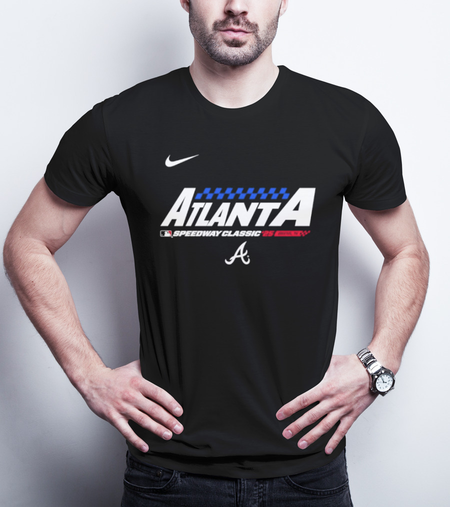 Atlanta Braves Speedway Classic 2025 Nike MLB T-Shirt