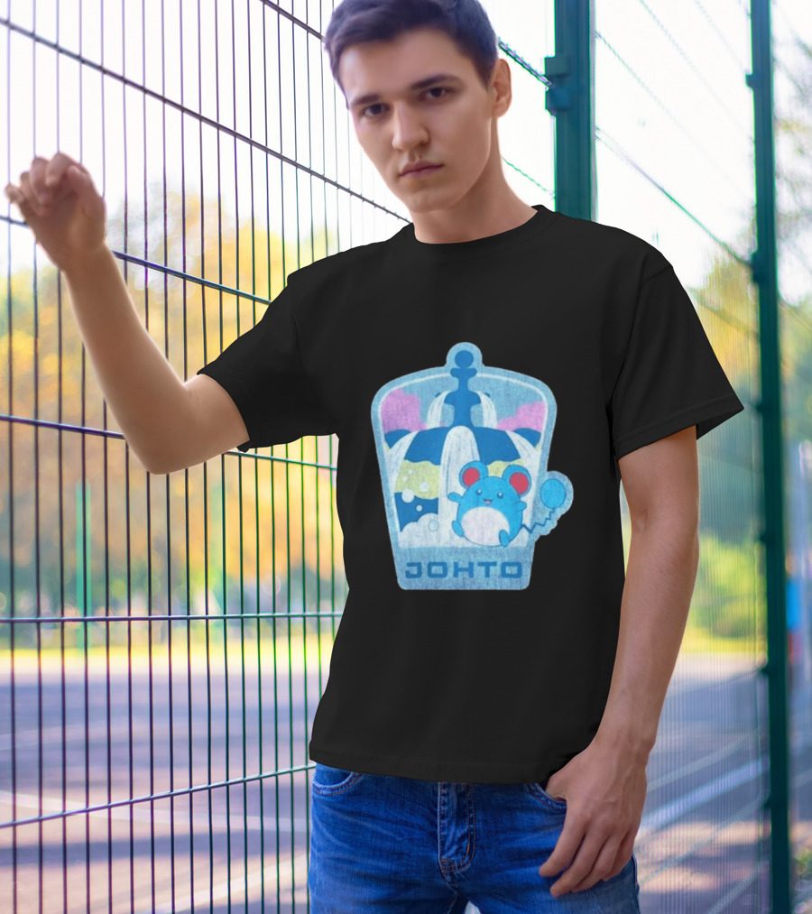 Johto Marill Fountain Explore Pokémon T-Shirt