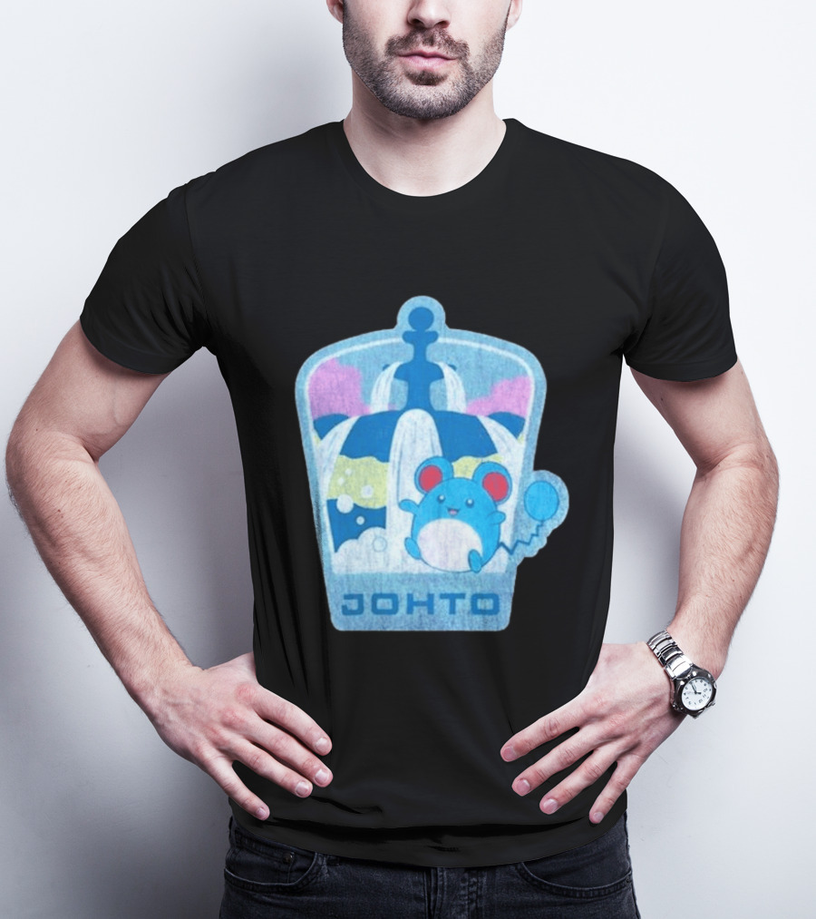 Johto Marill Fountain Explore Pokémon T-Shirt