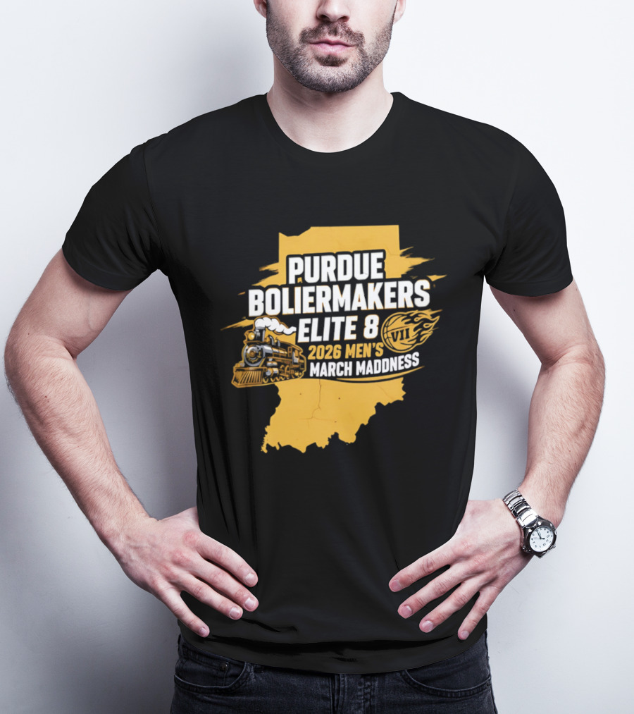 Purdue Boilermakers 2026 Men's March Madness Elite 8 VII T-Shirt