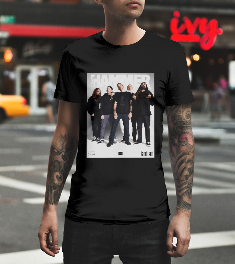 Metal Hammer Cover Featuring Lamb Of God Editorial Band Photo T-Shirt