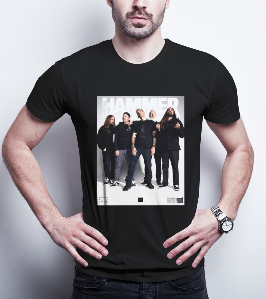 Metal Hammer Cover Featuring Lamb Of God Editorial Band Photo T-Shirt