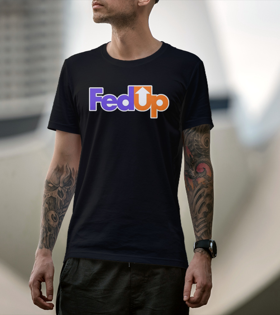Fed Up Arrow Logo Spoof T-Shirt