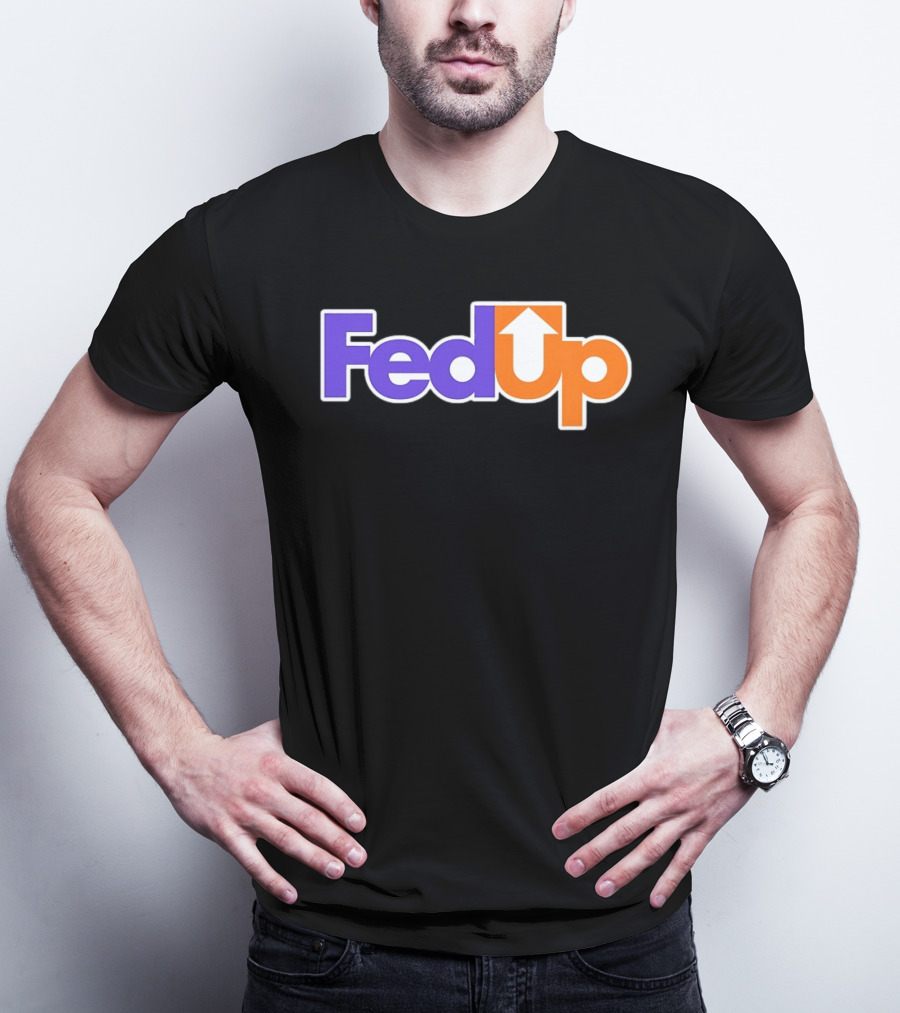 Fed Up Arrow Logo Spoof T-Shirt