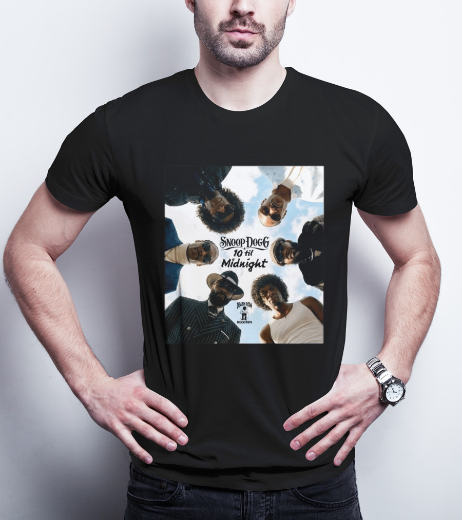 Snoop Dogg 10 Til Midnight Death Row Records Album Cover T-Shirt