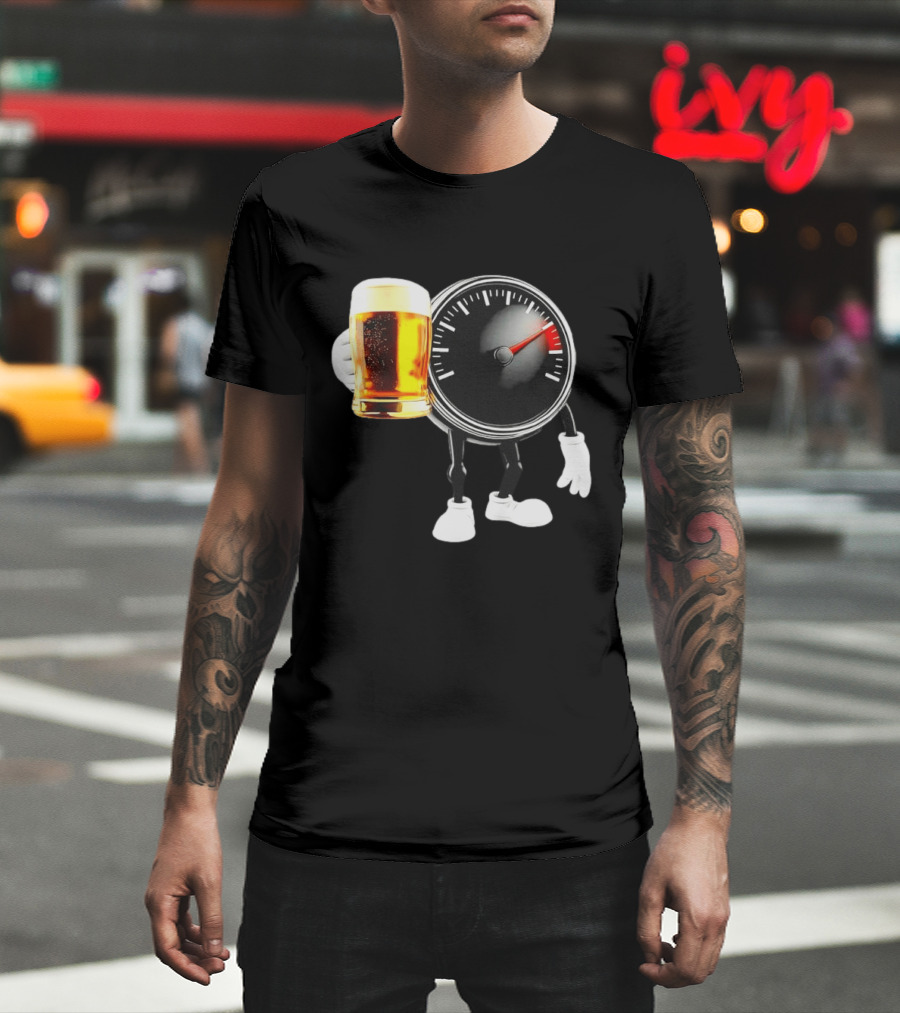 Speedometer Beer Do Not Drink Alcohol When Driving Awareness T-Shirt