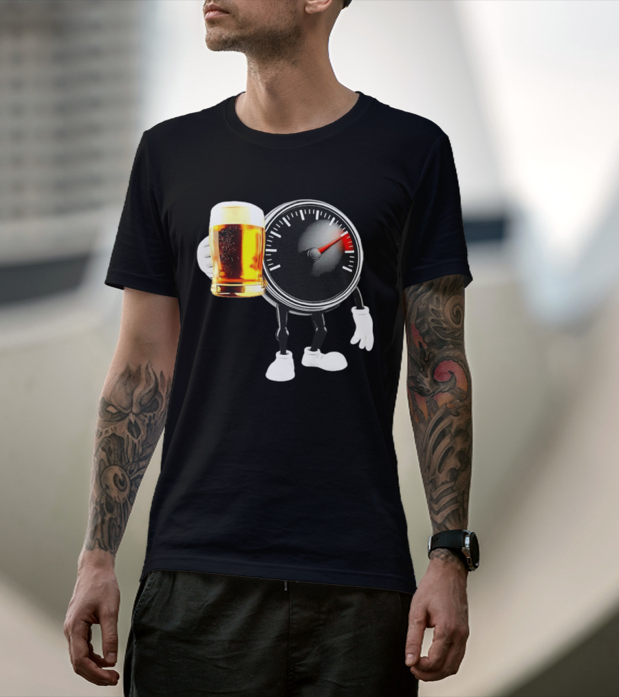Speedometer Beer Do Not Drink Alcohol When Driving Awareness T-Shirt
