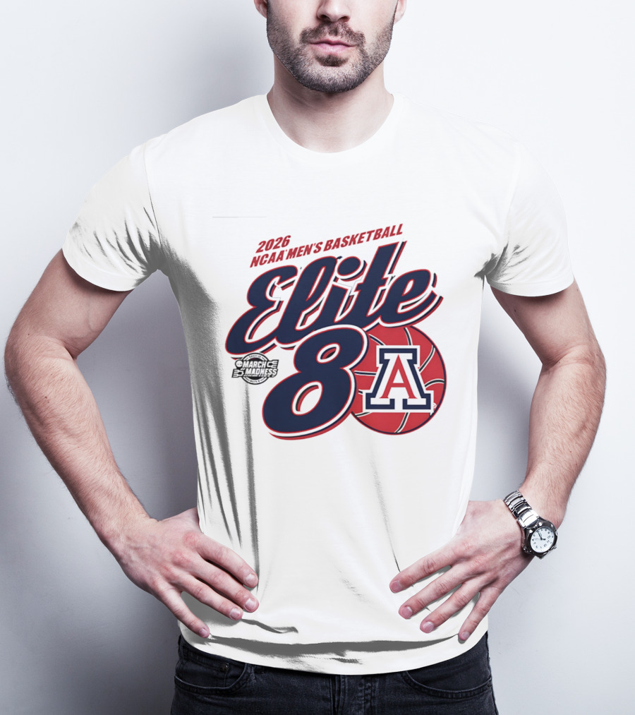 2026 Arizona Wildcats NCAA Men's Basketball Elite 8 March Madness T-Shirt