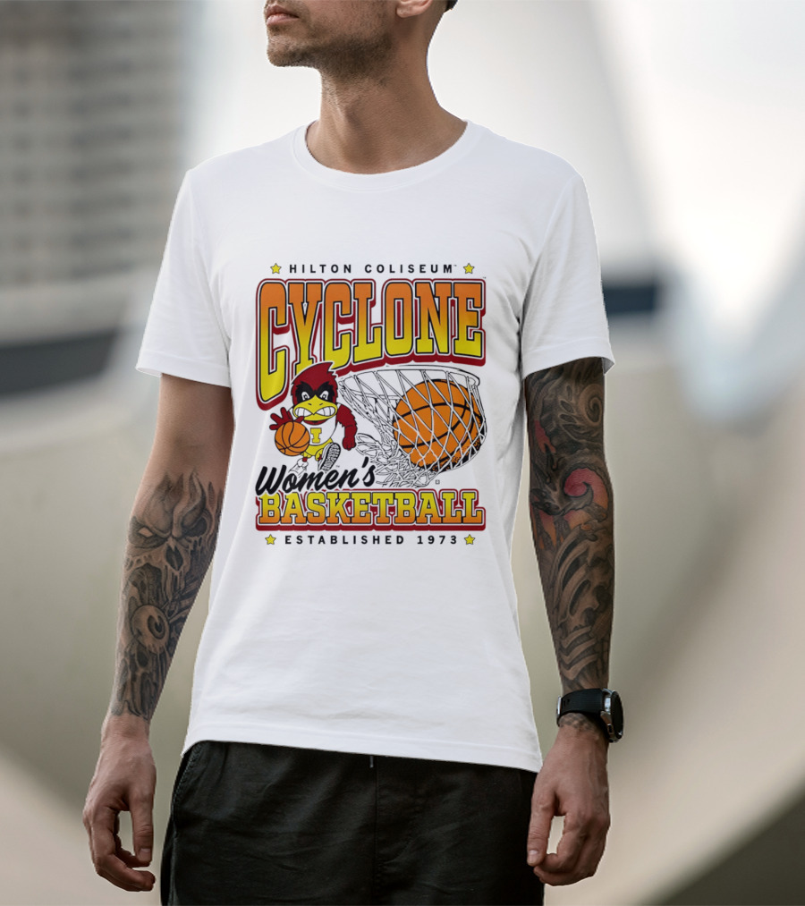 Hilton Coliseum Cyclone Women's Basketball Established 1973 T-Shirt