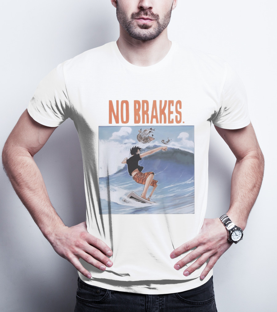 Monkey D. Luffy Surfing Adventure One Piece No Brakes T-Shirt
