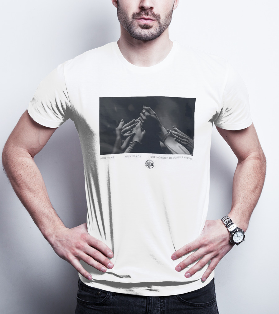 Our Time Our Place Our Moment In Women's History Dallas Pulse Unity Hands T-Shirt