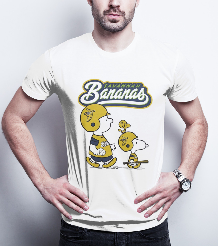 Savannah Bananas Peanuts Characters Baseball T-Shirt