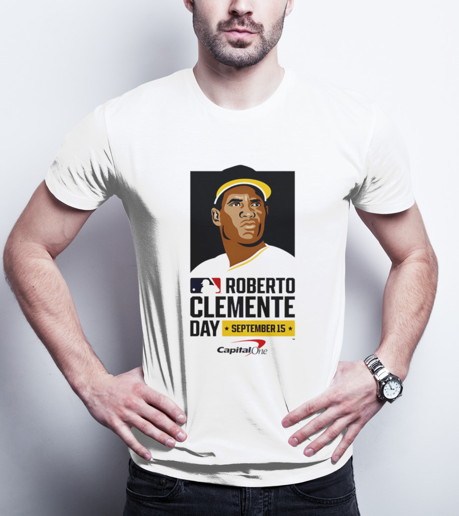 Roberto Clemente Day September 15 MLB Capital One T-Shirt