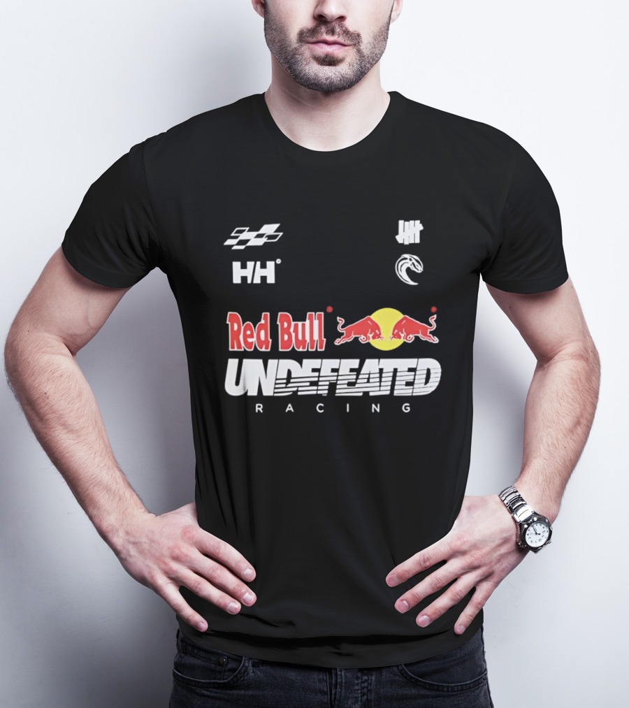 Red Bull Undefeated Racing Helly Hansen Collaboration Checkered Flags T-Shirt