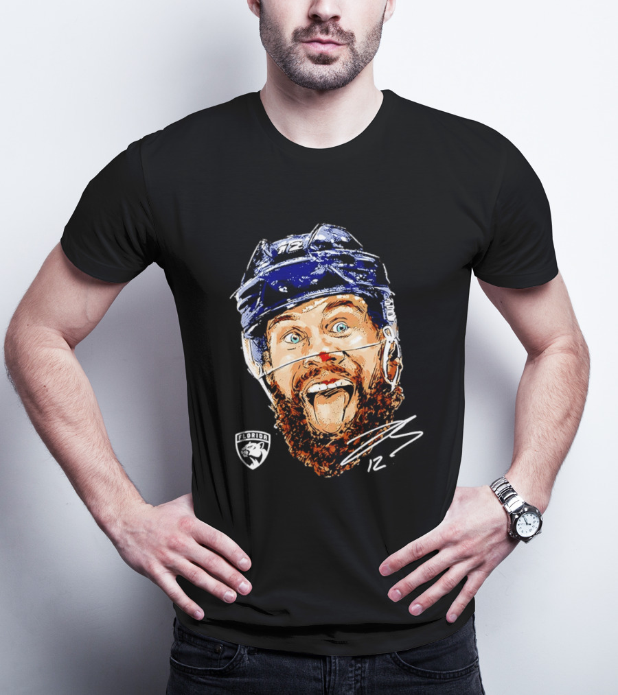 Florida Panthers Hockey Jonah Gadjovich Enthusiastic Expression T-Shirt