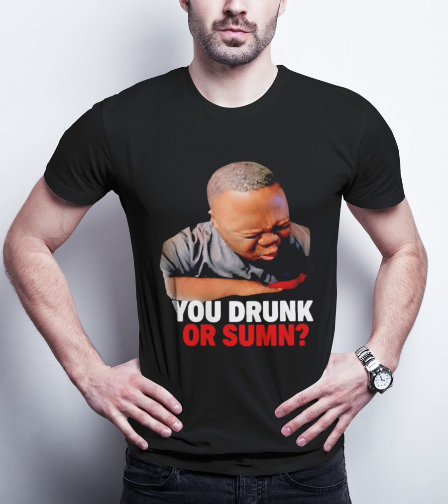 You Drunk Or Sumn Meme DJ Cece Viral Expression T-Shirt