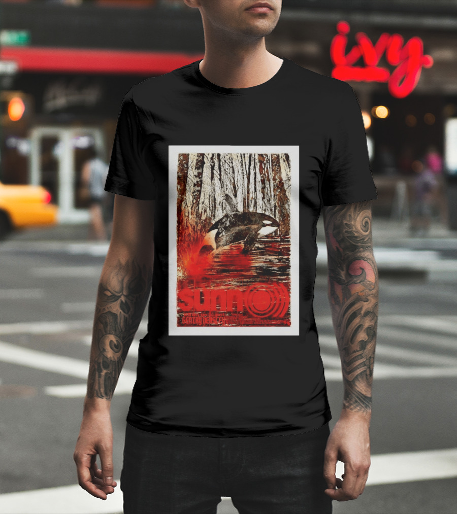 Sunn O Tour 2026 Orca Geary Theatre San Francisco Concert T-Shirt