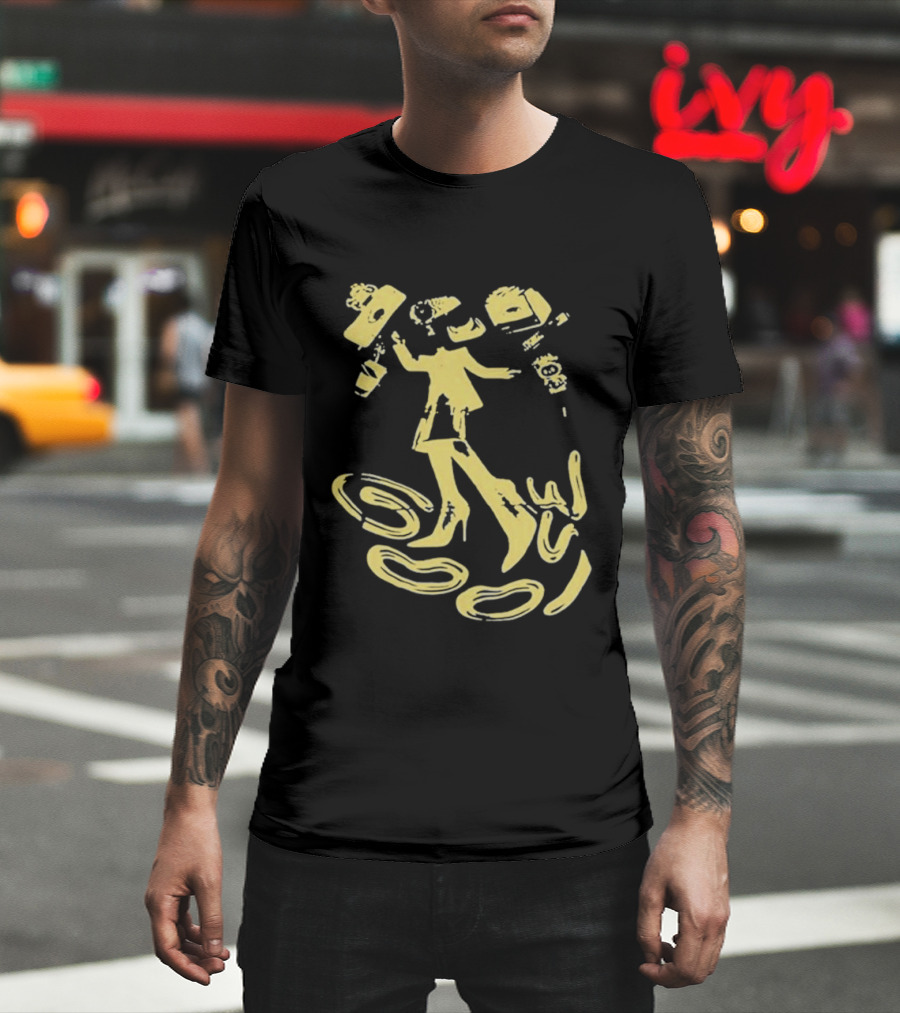 Goose Jam In The Streets Neon Yellow Coffee Dance T-Shirt