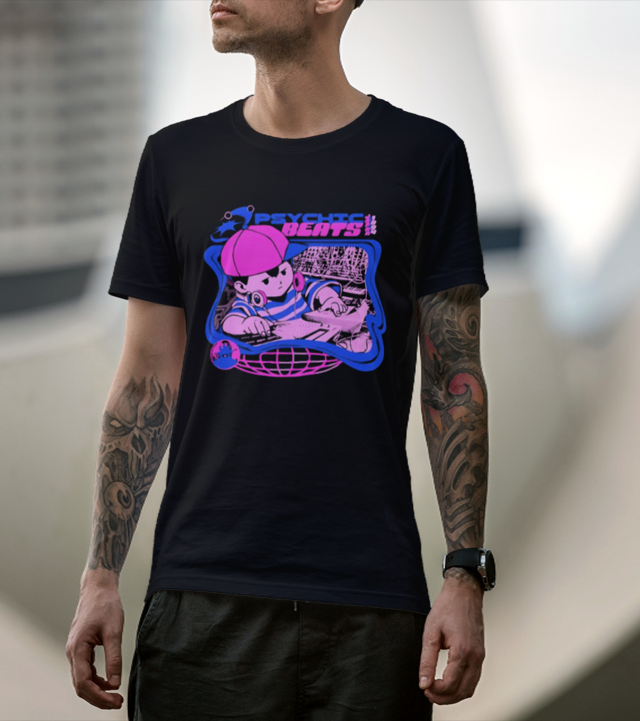Ness EarthBound Psychic Beats Retro Gaming T-Shirt