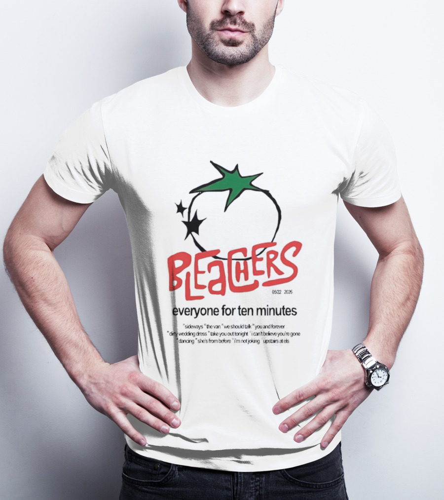 Bleachers Everyone For Ten Minutes Tomato Stars T-Shirt