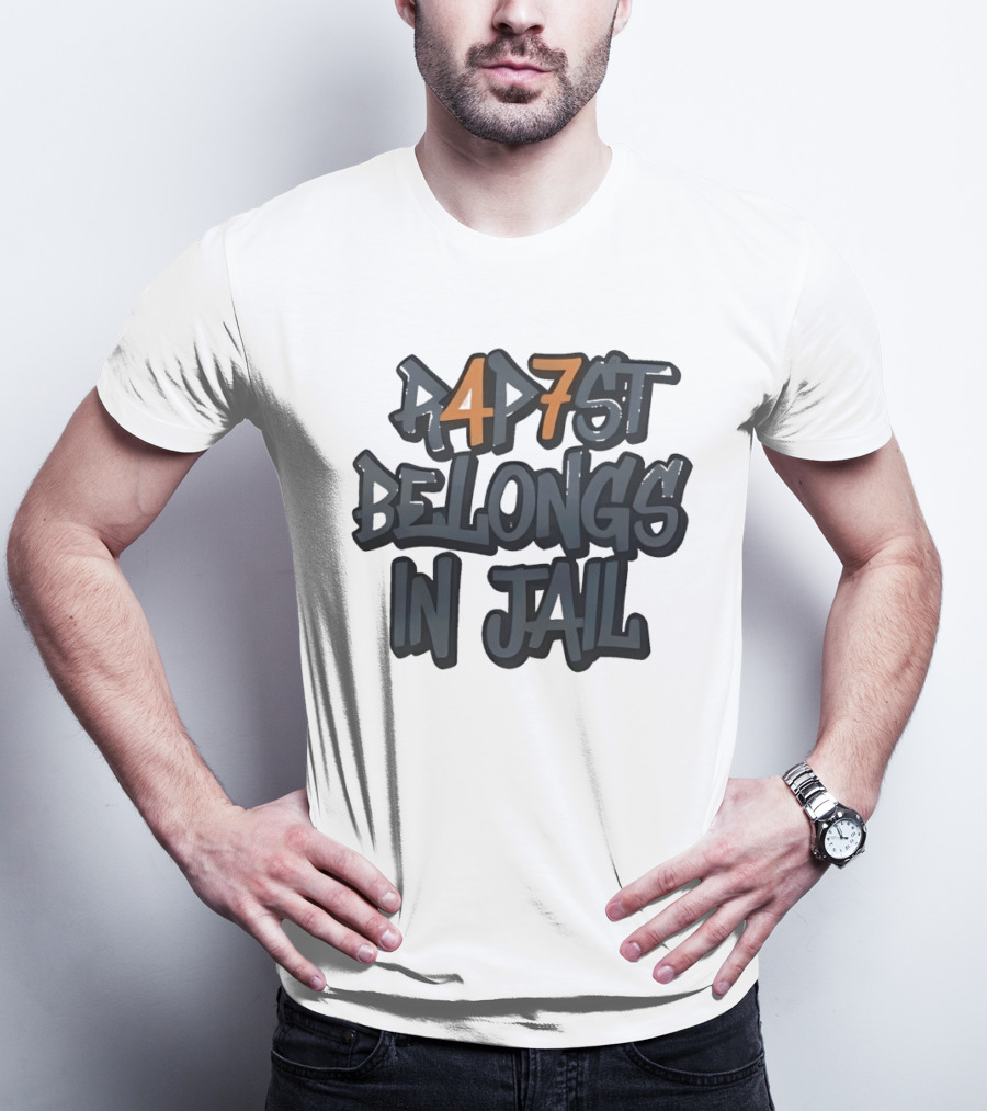 RAP7ST Belongs In Jail T-Shirt