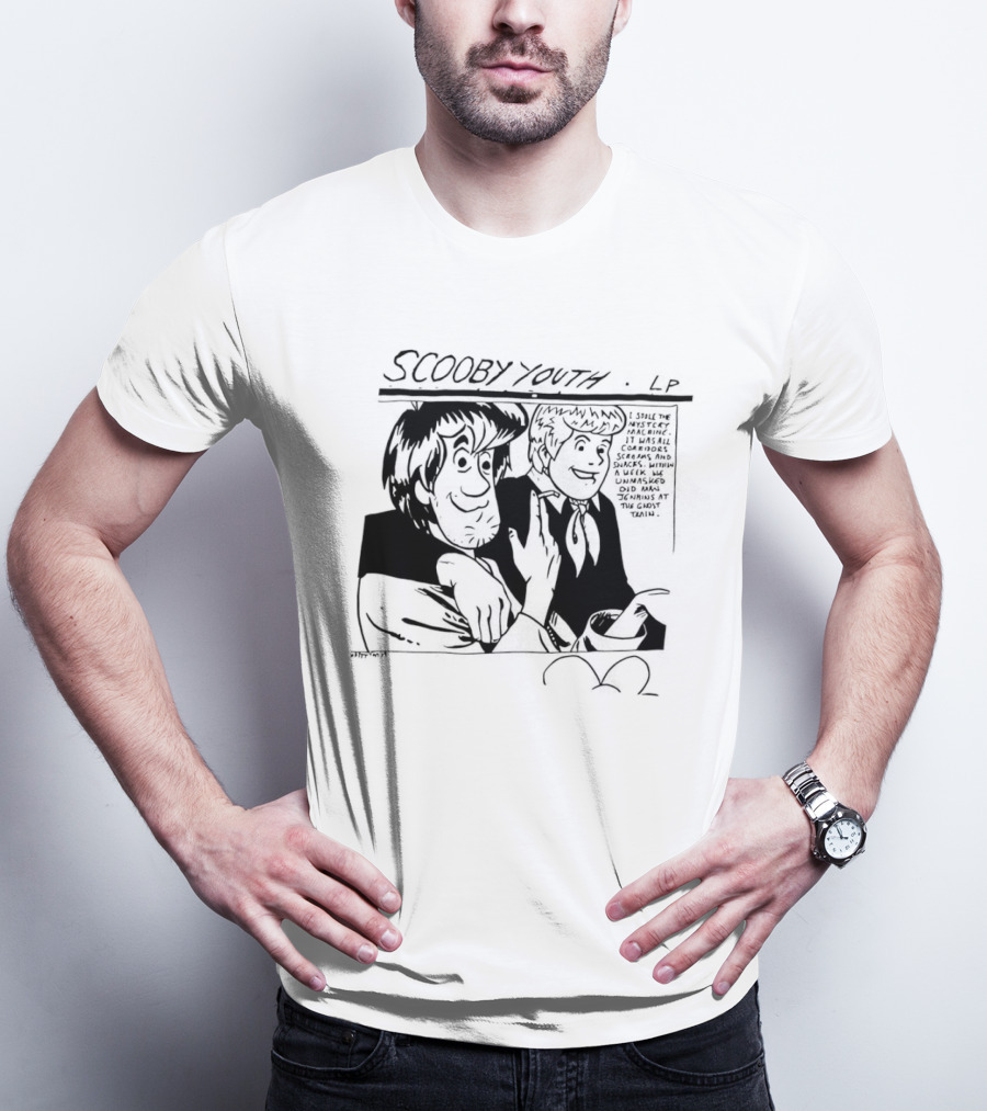Scooby Youth LP Scooby Doo Shaggy Velma Daphne Classic Cartoon Franchise T-Shirt