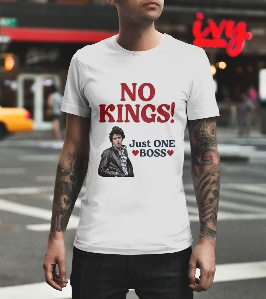 No Kings Just One Boss Leather Jacket T-Shirt