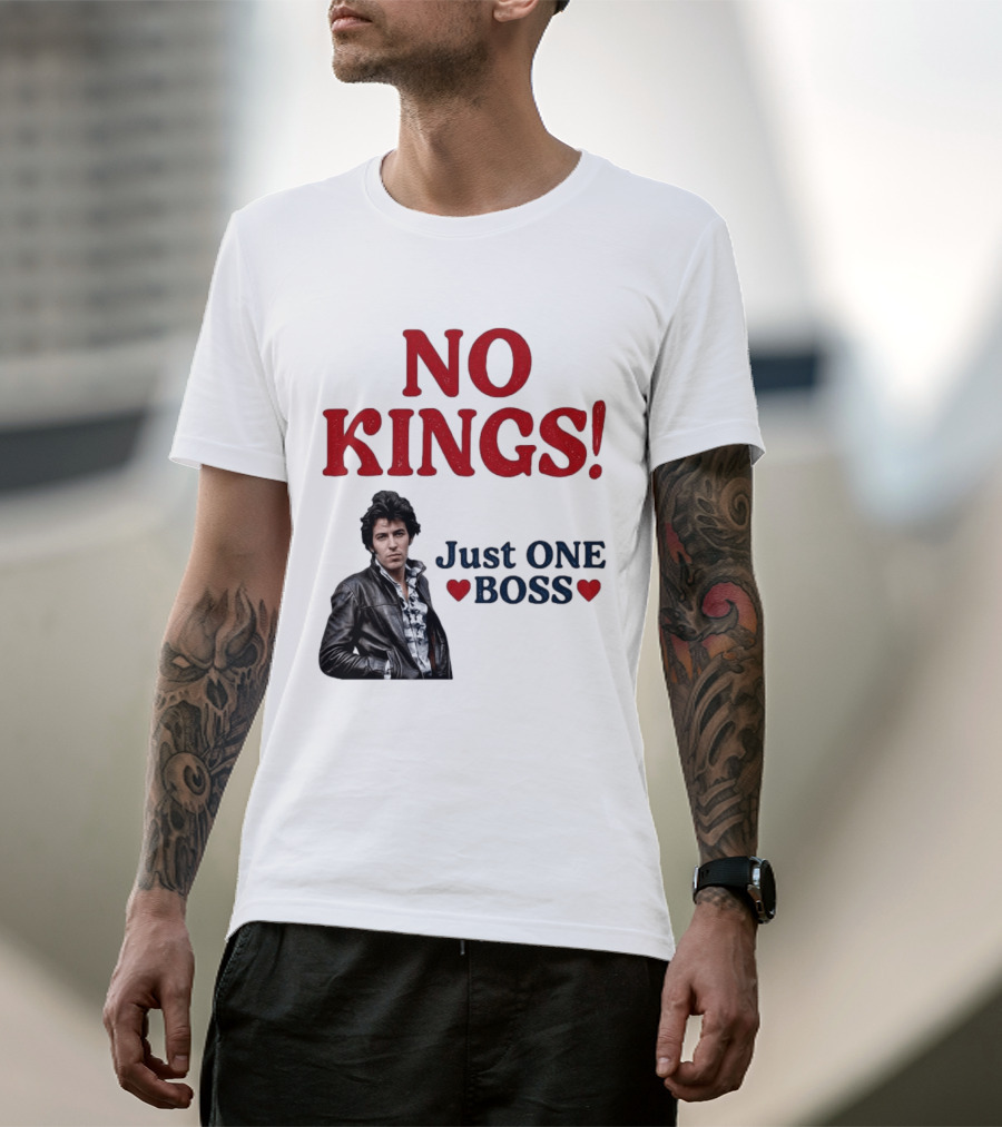 No Kings Just One Boss Leather Jacket T-Shirt