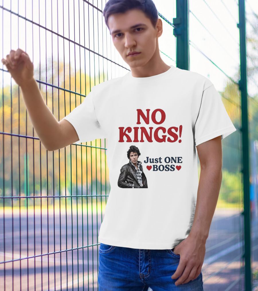 No Kings Just One Boss Leather Jacket T-Shirt