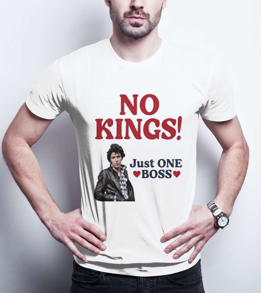 No Kings Just One Boss Leather Jacket T-Shirt