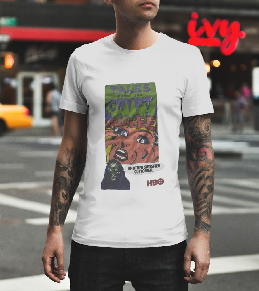 Tales From The Crypt Aaileee Another Satisfied Customer HBO T-Shirt