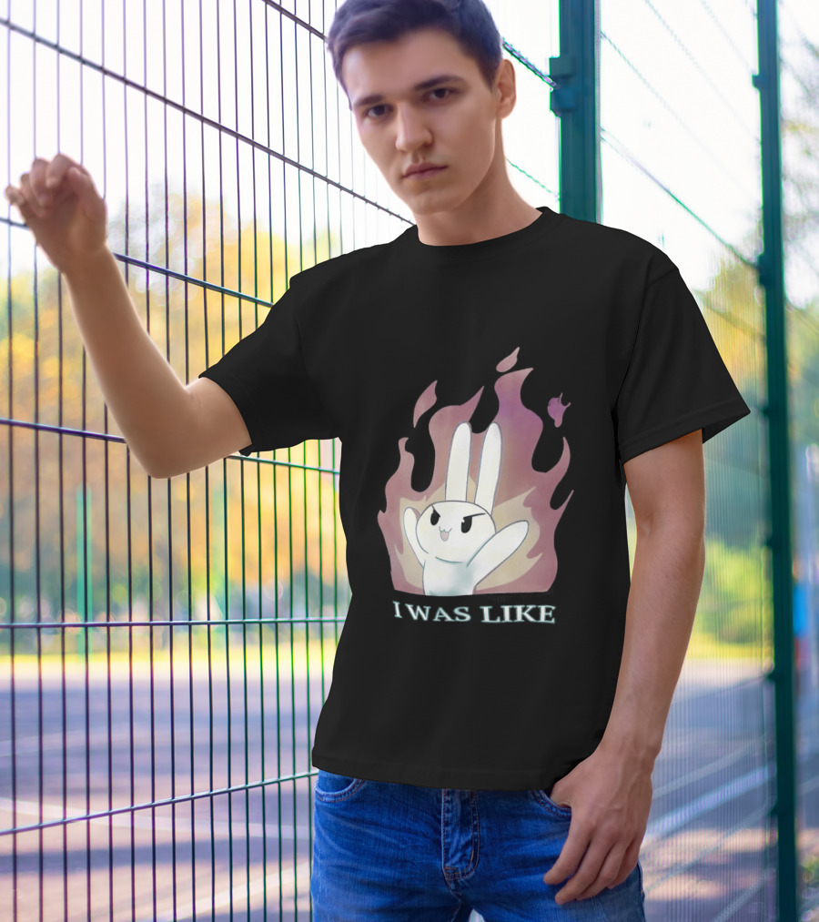 I Was Like Fire Bunny In Flames T-Shirt