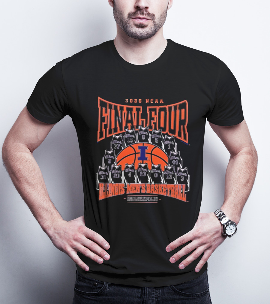 2026 NCAA Final Four Illinois Men's Basketball Indianapolis T-Shirt