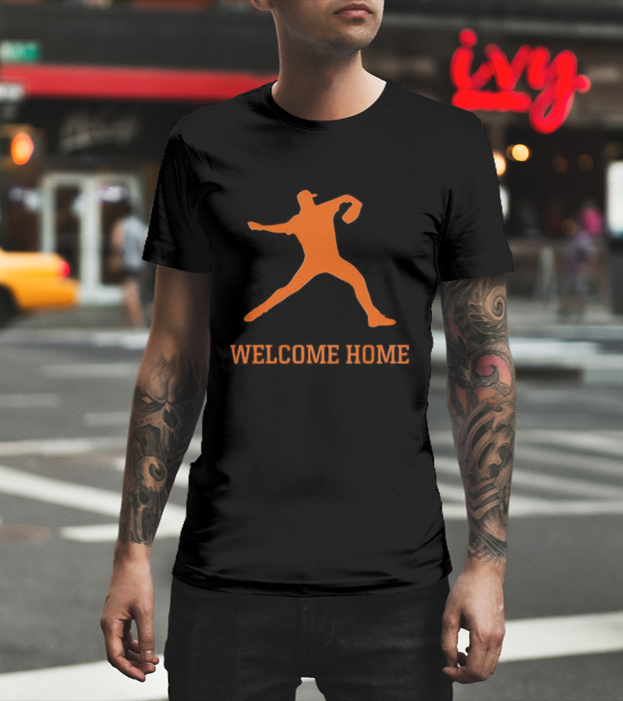 Justin Verlander Detroit Tigers Welcome Home 35 T-Shirt