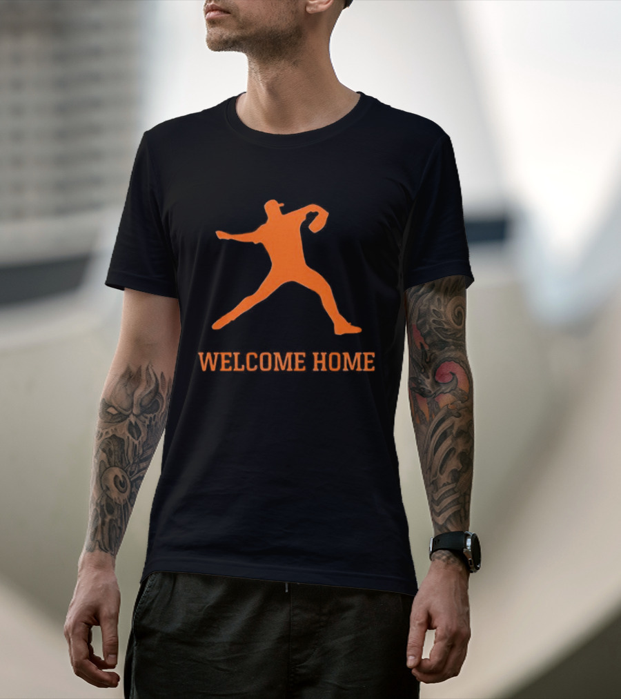 Justin Verlander Detroit Tigers Welcome Home 35 T-Shirt