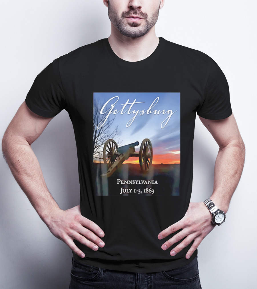 Gettysburg Cannon Battle Pennsylvania July 1 3 1863 Civil War T-Shirt