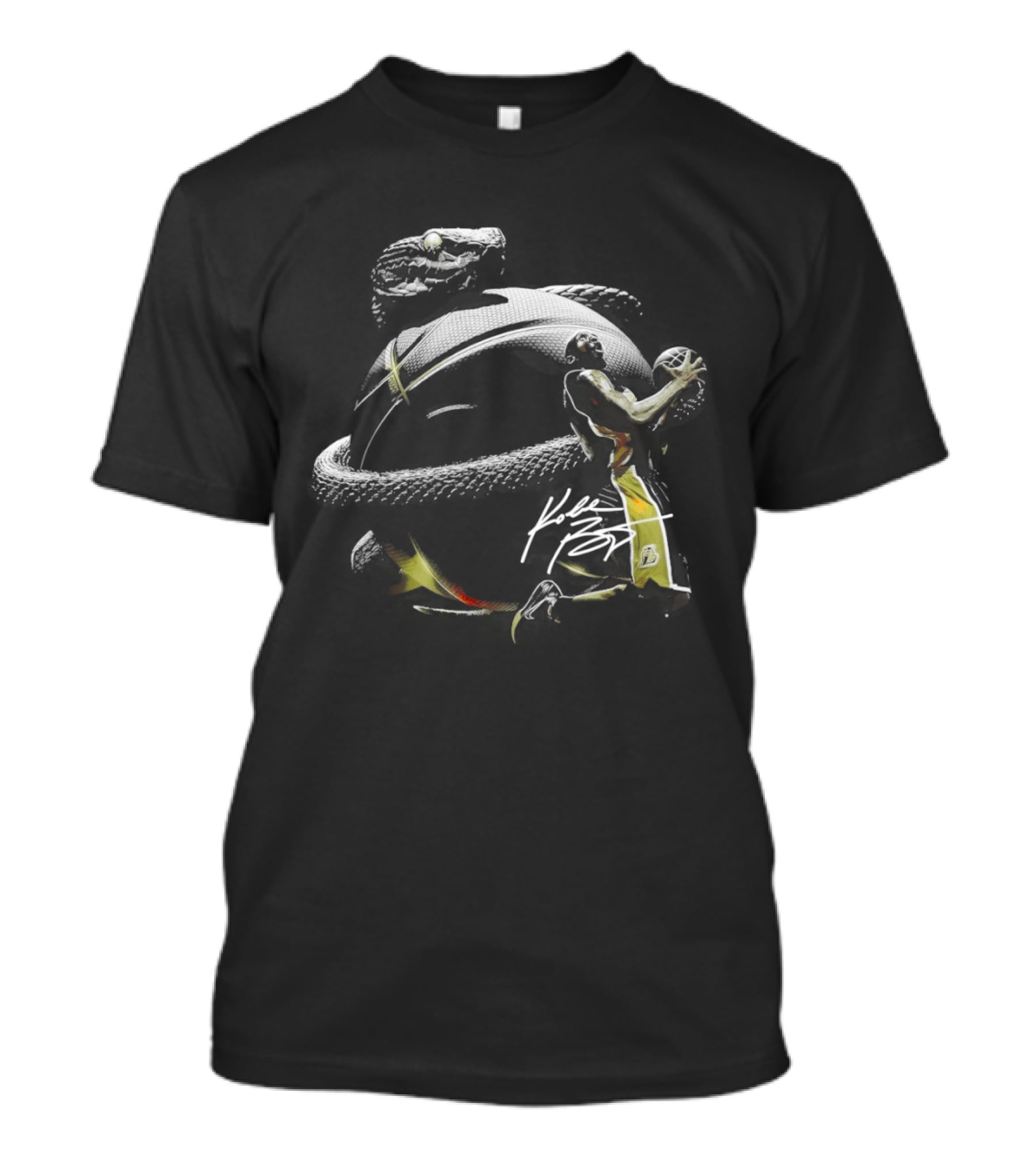 Kobe Bryant Los Angeles Legend Lakers Black Mamba T-Shirt