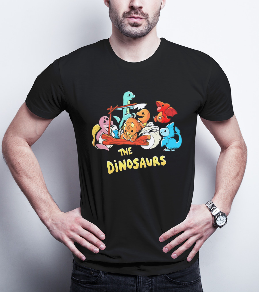 The Dinosaurs X The Flintstones Cartoon T-Shirt