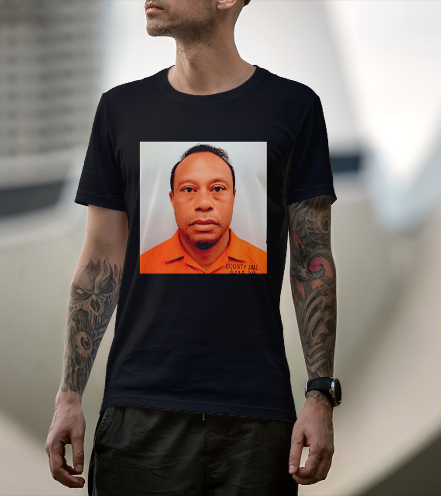Tiger Woods 2026 County Jail 4415 29 Shot Edit T-Shirt