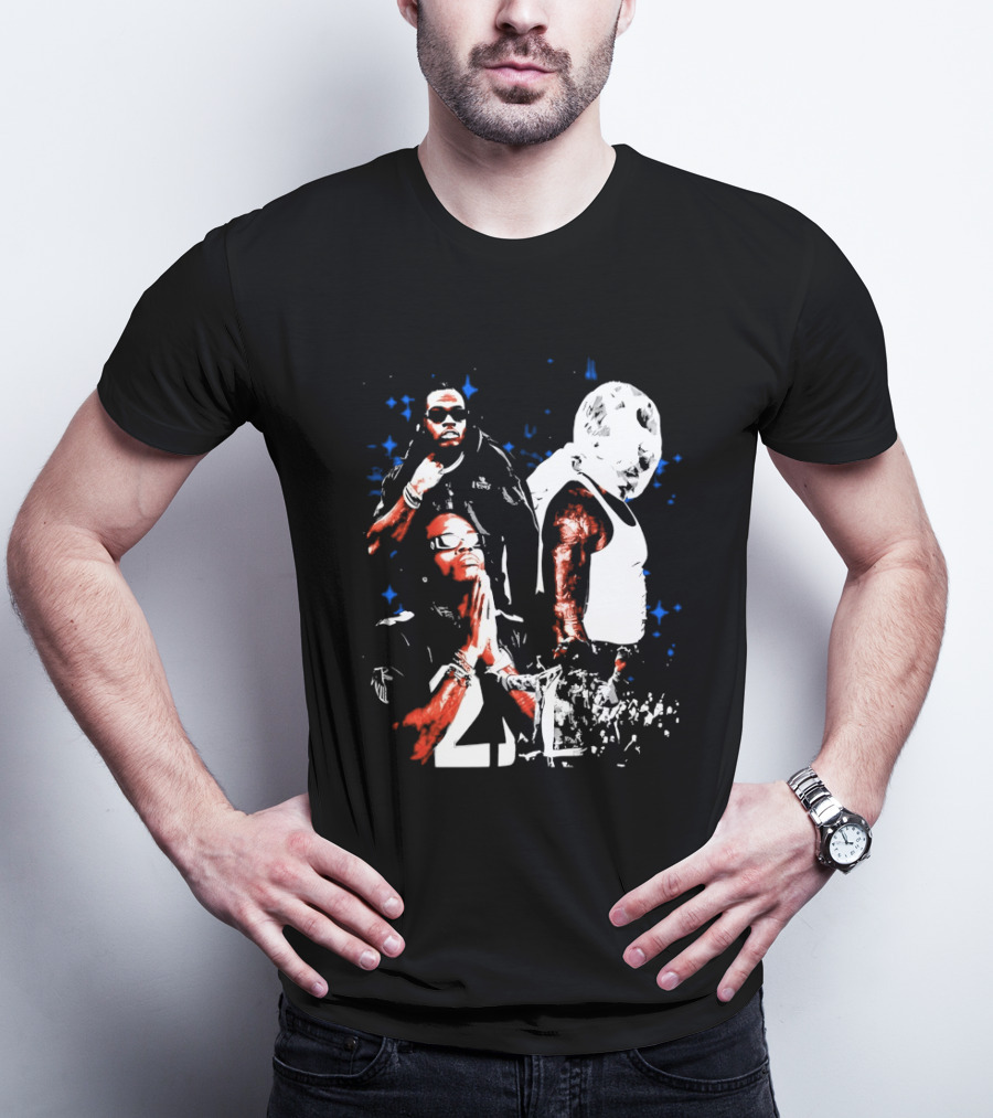 Gunna One Of Wun Globe Stars Red White Blue T-Shirt