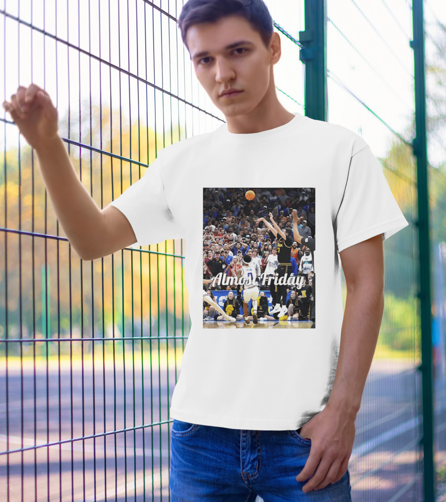 Almost Friday Iowa Basketball March Madness 2026 Jump Shot Crowd T-Shirt