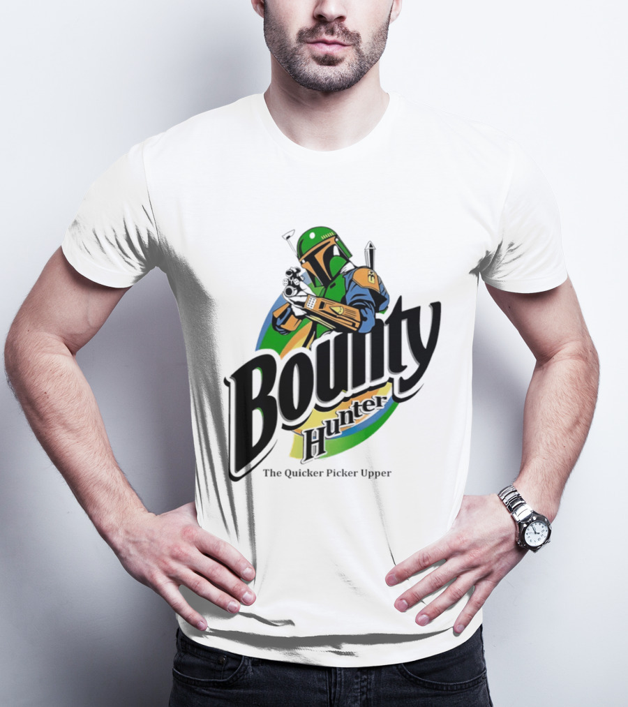 Bounty Hunter The Quicker Picker Upper Mandalorian T-Shirt